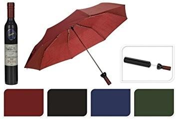 China 8 Windproof Ribs Bottle Shaped Umbrella Manual Open 105cm Dia Protect Rain / Sun for sale