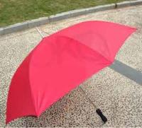 China EASY Manual Open Vented Golf Umbrella , Red Telescopic Golf Umbrella Long Ribs for sale
