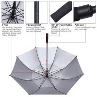 China oversized extra large 68 inch Super Strong Wind Proof Vented Golf Umbrella With Custom Logo Printing for sale