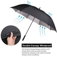 China oversized extra large 68 inch Super Strong Wind Proof Vented Golf Umbrella With Custom Logo Printing for sale