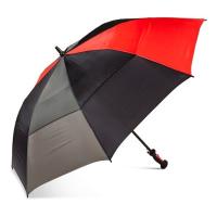 China Strong Golf Type Vented Canopy Umbrella Compact  8 Ribs Rubber Coating Handle for sale