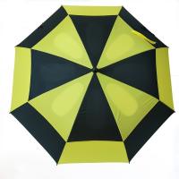 China 62 inch Extra Oversize Large Compact Golf Umbrella，Double Canopy Vented Windproof Waterproof Stick Umbrellas fo for sale