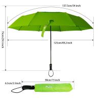 China 54 Inch Semi-automatic Double Wind Vented Canopy Umbrella Portable Semi Automatic Control for men women for sale