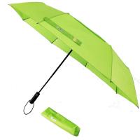 China 54 Inch Semi-automatic Double Wind Vented Canopy Umbrella Portable Semi Automatic Control for men women for sale