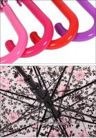 China Mushroom Floral Victoria Clear Full Cover Umbrella Transparent Eco POE for sale
