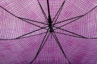 China PVC POE Rain Clear Dome Shaped Umbrella Apollo Full Of Printing Canopy for sale