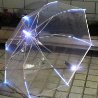 China Custom Led Light Children ' S See Through Umbrellas For Kids With Dome Shaped for sale