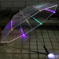 China Custom Led Light Children ' S See Through Umbrellas For Kids With Dome Shaped for sale