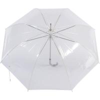 China Manual Open Stripe Transparent POE Umbrella ,  Clear Dome Umbrella for sale