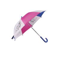 China Funny Mini Straight Kids Little Girl See Through Umbrella Portable Outdoor Safty Print for sale