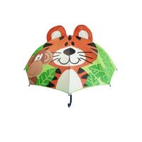 China Funny Mini Straight Kids Little Girl See Through Umbrella Portable Outdoor Safty Print for sale
