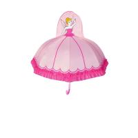China Funny Mini Straight Kids Little Girl See Through Umbrella Portable Outdoor Safty Print for sale
