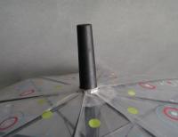 China Advertising Clear Transparent Umbrella with silkscreen print on the canopy for sale
