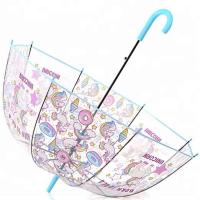 China Fashion Auto Open Transparent Dome Umbrella Outdoor Weddings Windproof for sale