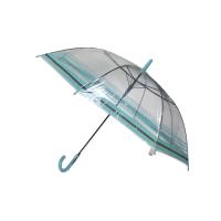 China Cute Full Coverage Clear Dome See Through Umbrella Poe Fabric Transparent Material for sale