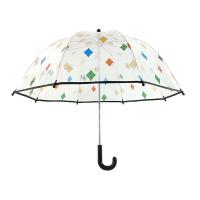 China Kid Poe / Pvc Transparent See Through Umbrella Plastic Handle Manual Control for sale