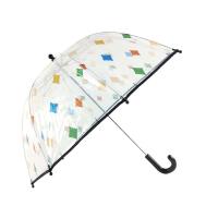 China Kid Poe / Pvc Transparent See Through Umbrella Plastic Handle Manual Control for sale