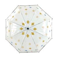 China Kid Poe / Pvc Transparent See Through Umbrella Plastic Handle Manual Control for sale
