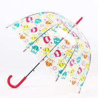 China Ladies Gifts Auto Open See Through Umbrella Cute Owl Print POE Material for sale