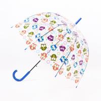 China Ladies Gifts Auto Open See Through Umbrella Cute Owl Print POE Material for sale
