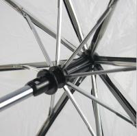 China Unisex Lightweight Auto Open Umbrella Transparent Folding Umbrella With Case for sale