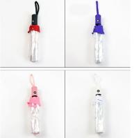 China Unisex Lightweight Auto Open Umbrella Transparent Folding Umbrella With Case for sale