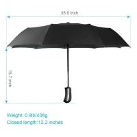 China Summer Commercial Photo Portable Auto Open Umbrella Large Fold Umbrella Black for sale