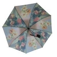 China Gift Compact Foldable Auto Open Umbrella For Adults , Self Fabric Pouch for sale