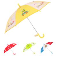 China Semi Automatic Custom Color Decoration Kids Rain Umbrellas With Plastic Hook Handle for sale