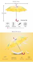 China Semi Automatic Custom Color Decoration Kids Rain Umbrellas With Plastic Hook Handle for sale