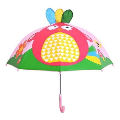 China UV Resistant Cartoon Kids Rain Umbrellas , Manual Childrens Animal Umbrellas for sale