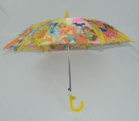 China Plastic Handle 19 Inch Kids Rain Umbrellas Custom Sublimation Full Printing for sale