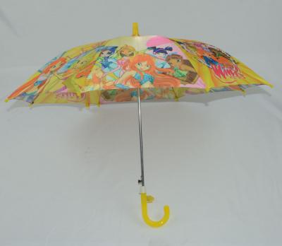 China Plastic Handle 19 Inch Kids Rain Umbrellas Custom Sublimation Full Printing for sale