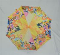 China Plastic Handle 19 Inch Kids Rain Umbrellas Custom Sublimation Full Printing for sale