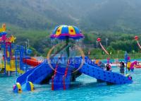 China H4M Children Octopus Slide Fiberglass Water Slide 4m Height For Indoor Outdoor Kids Play Pool for sale