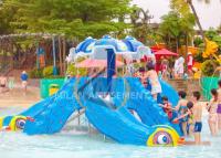 China H4M Children Octopus Slide Fiberglass Water Slide 4m Height For Indoor Outdoor Kids Play Pool for sale