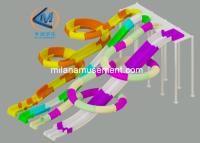 China Adjustable Height Commercial Water Amusement Park Equipment Fiberglass Water Slide for sale