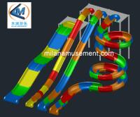 China Ourdoors Fiberglass Water Playground Adventure Park Water Slide for sale