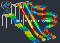 China Ourdoors Fiberglass Water Playground Adventure Park Water Slide for sale