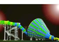 China 15.5m 18m Amusement Park Attraction Tornado Water Slide Adult Teenager Riders for sale