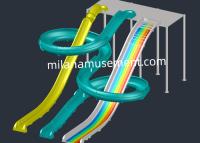 China Fiberglass Water Park Slide Swimming Pool Commercial Installation Durable Build for sale