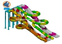 China Adult Big Kid FRP Water Park Slide Customizable Design Aquatic Recreation for sale