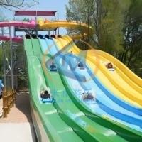 China Big Fiberglass Aqua Water Slide Indoor Outdoor Commercial Park Installation for sale
