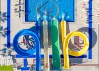 China 5-10M Height Fibreglass Pool Water Slide Body Sliding For Public Area for sale