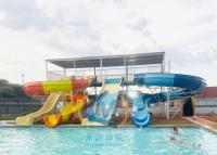 China Durable Fiberglass Pool Slide Combined 400cbm/Hour Water Flow For Resort Villa Backyard for sale