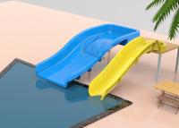 China Fiberglass Aquaslide Pool Slide Customized Straight Pool Slide For Kids Adults for sale