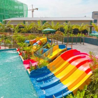 China Customizable Fiberglass Water Slide Combined Outdoor For Amusement Park for sale