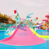 China Customizable Fiberglass Water Slide Combined Outdoor For Amusement Park for sale