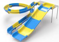 China Swiming Pool Fiberglass Water Park Slide with Nice Feature Custom Height for sale