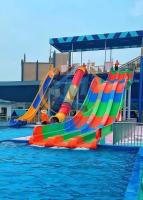 China Low Height Commercial Fiberglass Playground Slide Kids Outdoor Water Play for sale